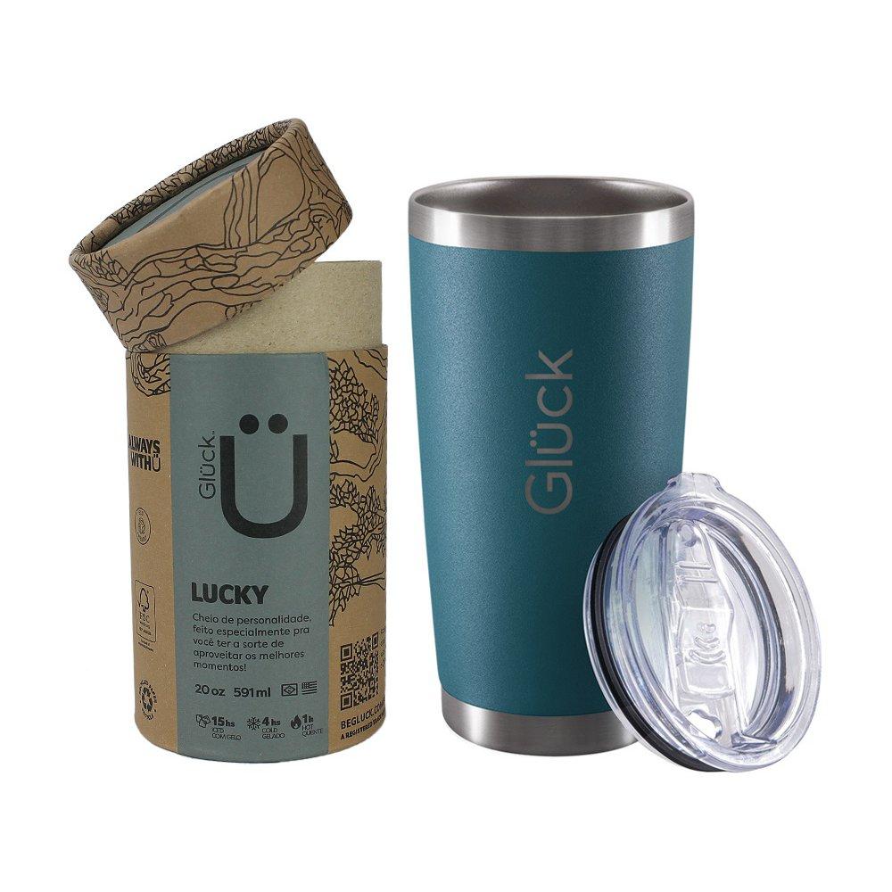 Copo Térmico Gluck Lucky Future Fishing & Beer Drinker 591ml