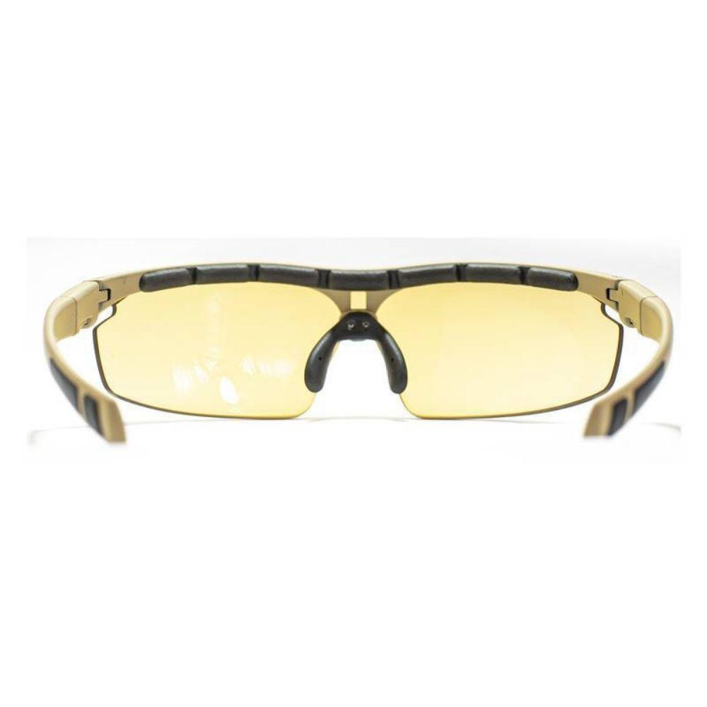 Óculos Alpha Tan com lente Amarela + Armação TR90 para grau - Ventureshop